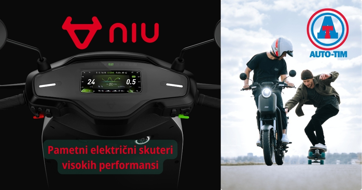 NIU - pametni električni skuteri visokih performansi - Auto-Tim